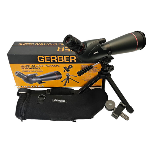 GERBER Ultra HD 20-60x80 Spotting Scope – Bay Park Photos