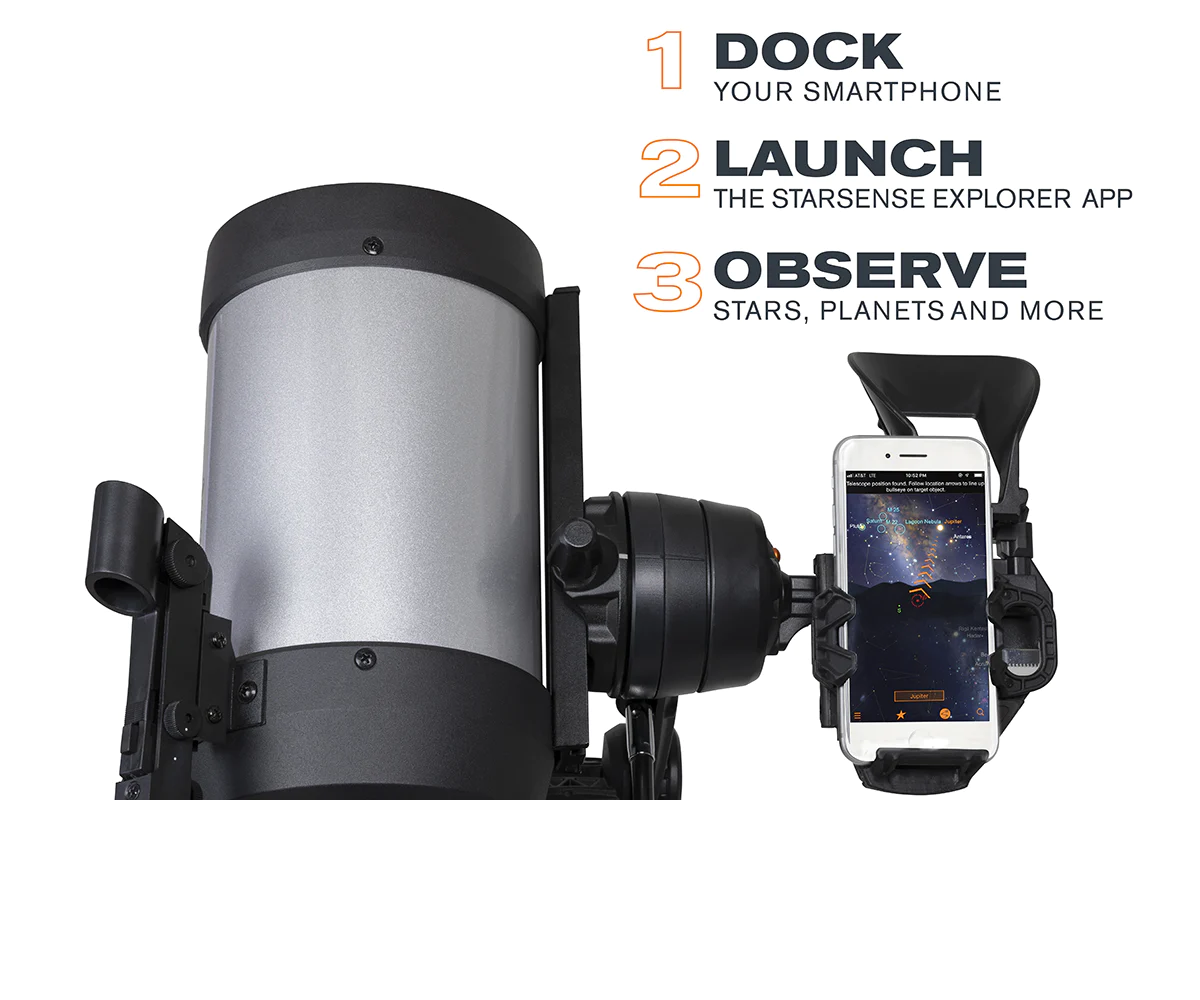 CELESTRON STARSENSE EXPLORER DX 6" SMARTPHONE APP-ENABLED SCHMIDT CASS ...