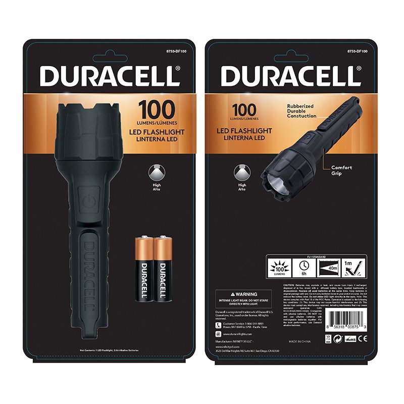 Duracell 100 Lumen Rubber LED Torch – Bay Park Photos